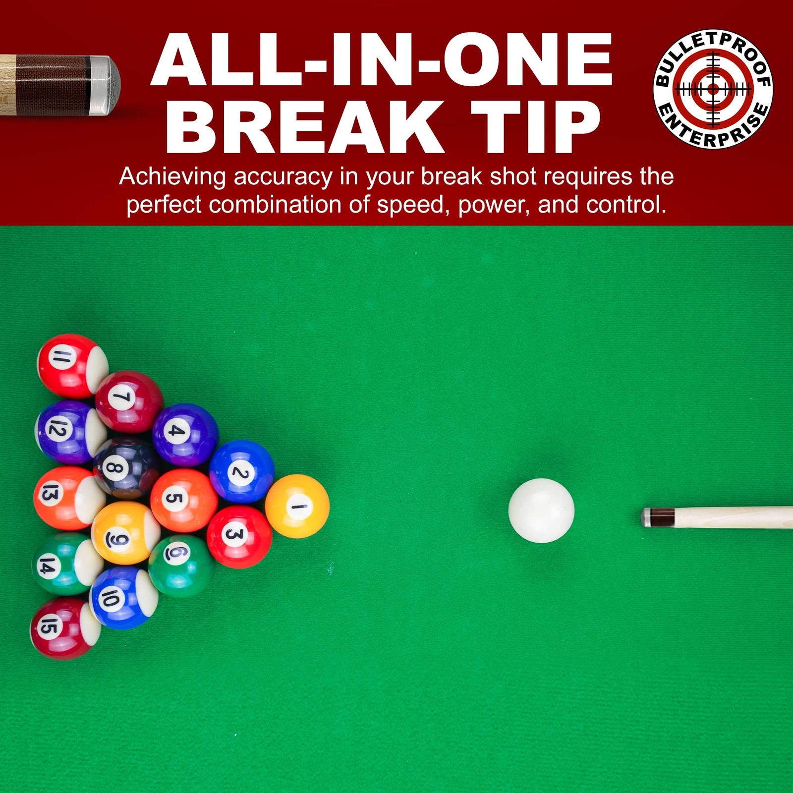 Polymer Break & Jump Tip | Professional Pool Cue Tips & Pool Stick ...