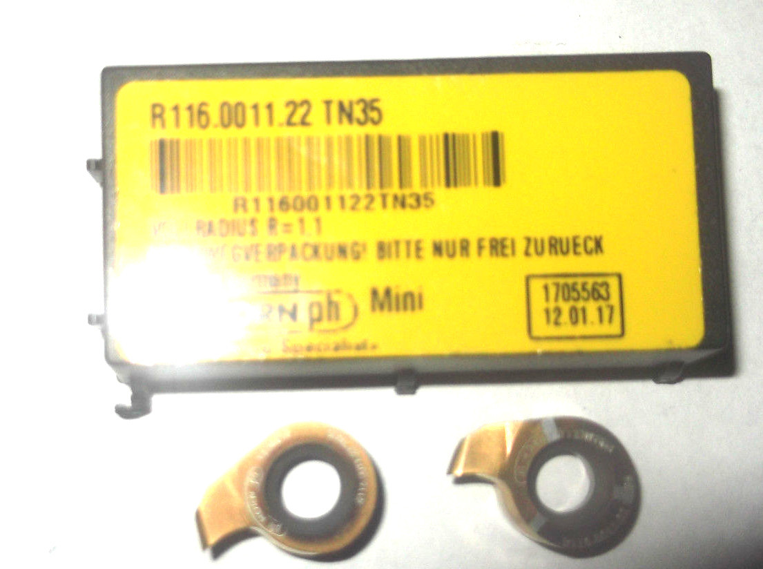 PH HORN SOLID CARBIDE INTERNAL GROOVE GROOVING INSERTS R116.0011.22 ...