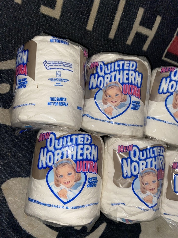 Vintage 90s Quilted Northern Ultra Toilet Paper 6pc Sealed Salesman ...