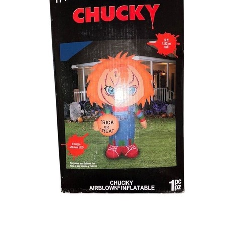 Chucky 5ft Airblown Inflatable Halloween Decoration LED Lit Horror NIB ...