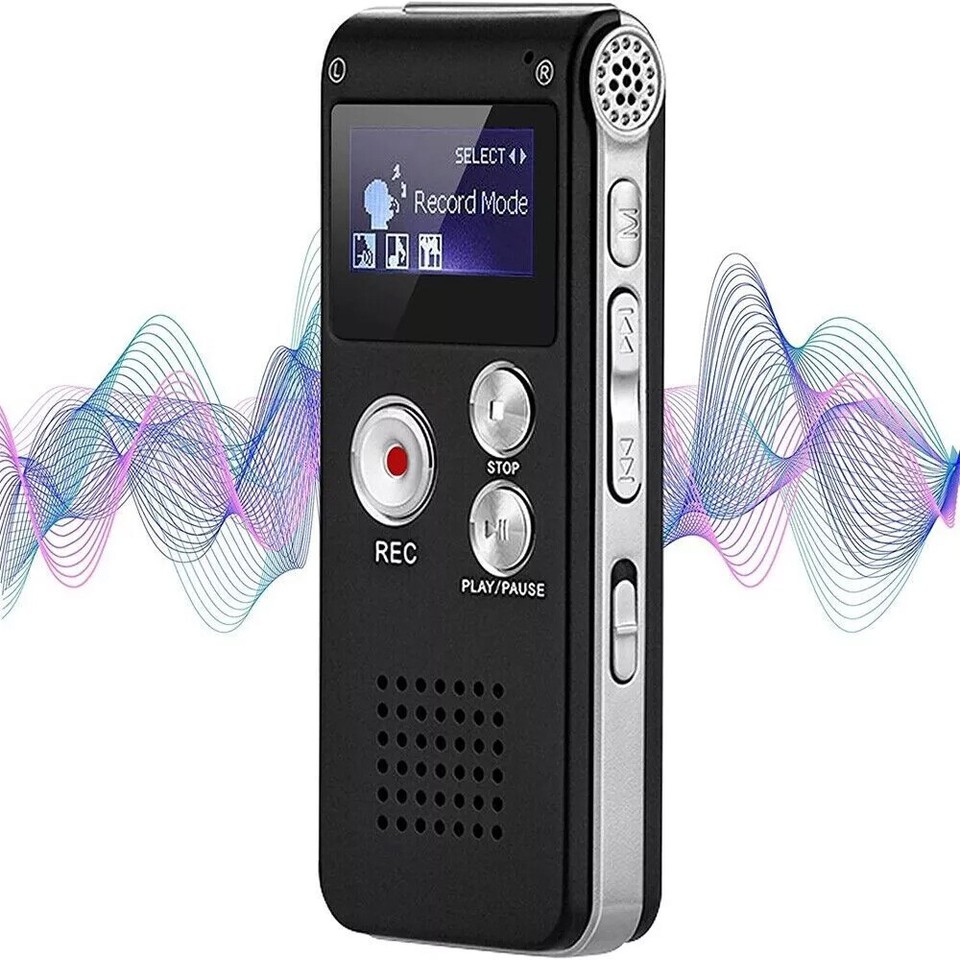Digital Voice Recorder Dictaphone Audio MP3 Player Sound Voice ...
