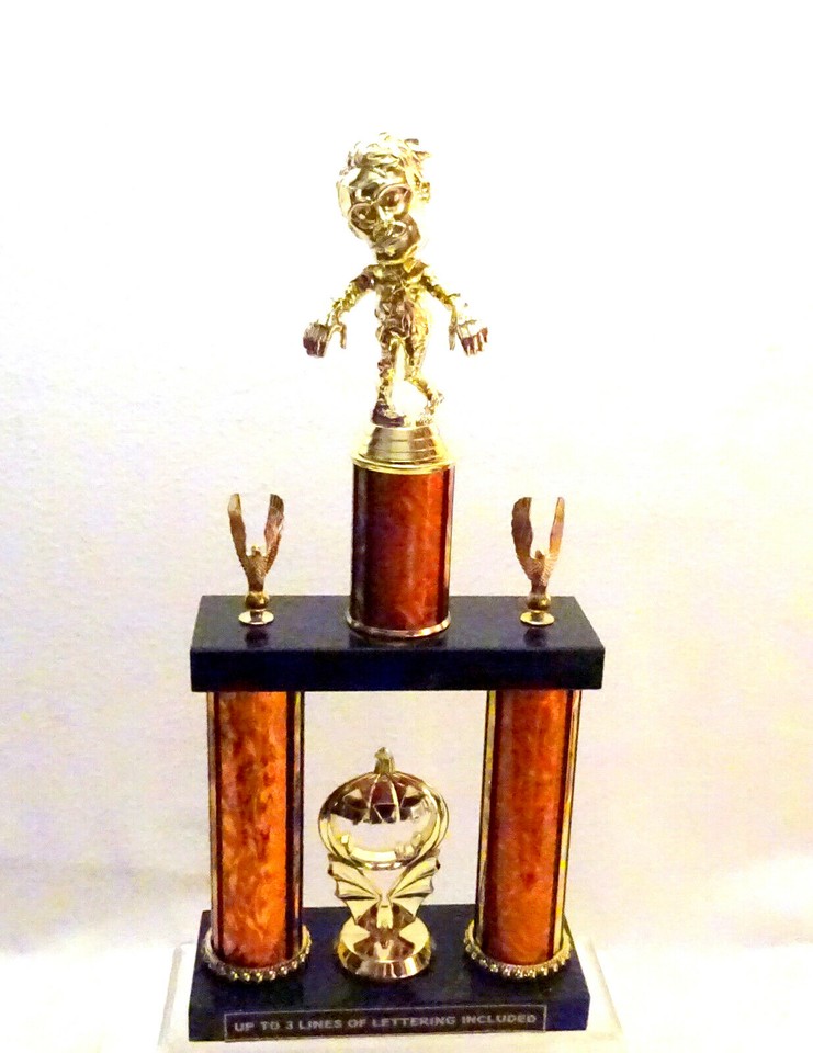 HALLOWEEN ZOMBIE TROPHY HALLOWEEN PARTY ORANGE CR TRUNK OR TREAT | eBay