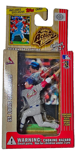 1999 Topps Action Flats Mark McGwire St. Louis Cardinals Figure + Card ...