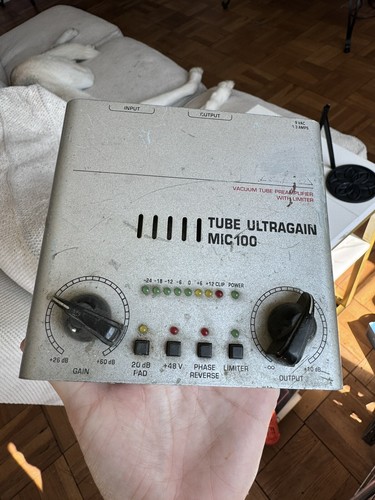 Behringer Tube Ultragain MIC100 Valve Mic Preamp | eBay