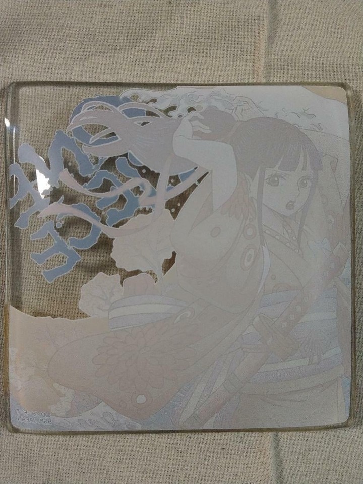 One Piece Wanokuni Small Dish Glass Plate 2 Set Okiku Nami Ichiban Kuji ...