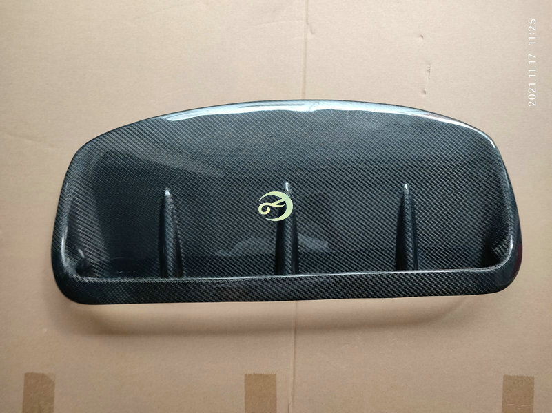 Carbon Hood Scoop Bonnet Intake Vent Fins Cover For Subaru Impreza WRX ...