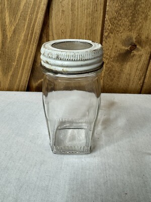 Vintage Kerr Jar With Glass Lid Square Bottom | eBay