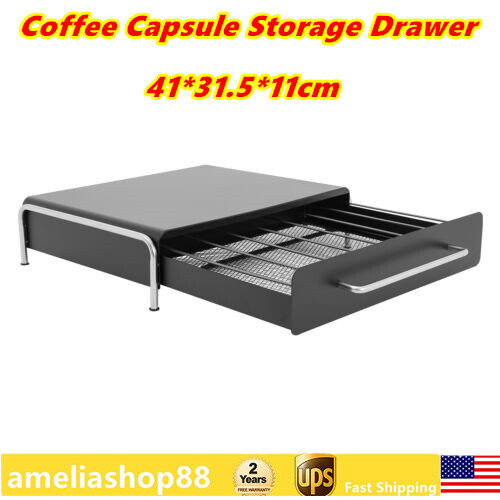 Black Modern Coffee Capsule Organizer, Coffee Capsule Storage Drawer | eBay