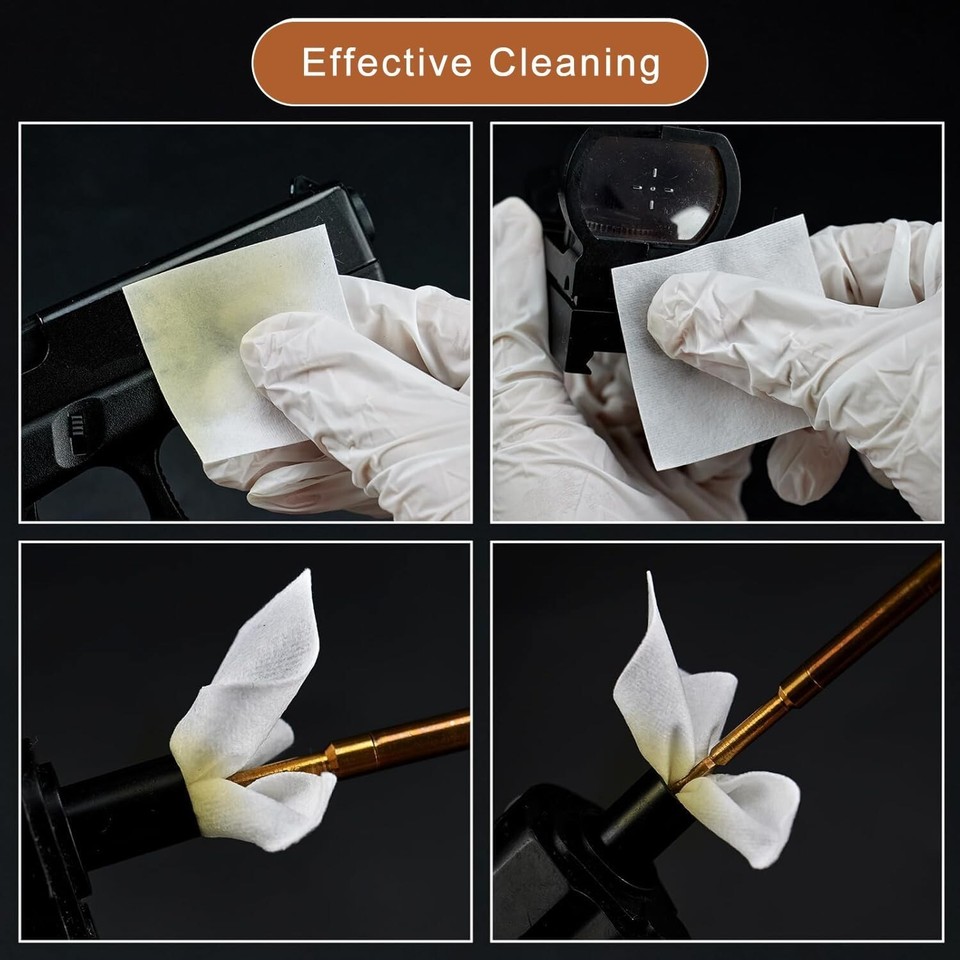 1000PCS Gun Cleaning Patches for Firearms, Highly Absorbent Gun ...