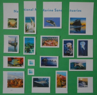 2022 National Marine Sanctuaries NDC Imperf Set Of 16 Stamps MNH | eBay