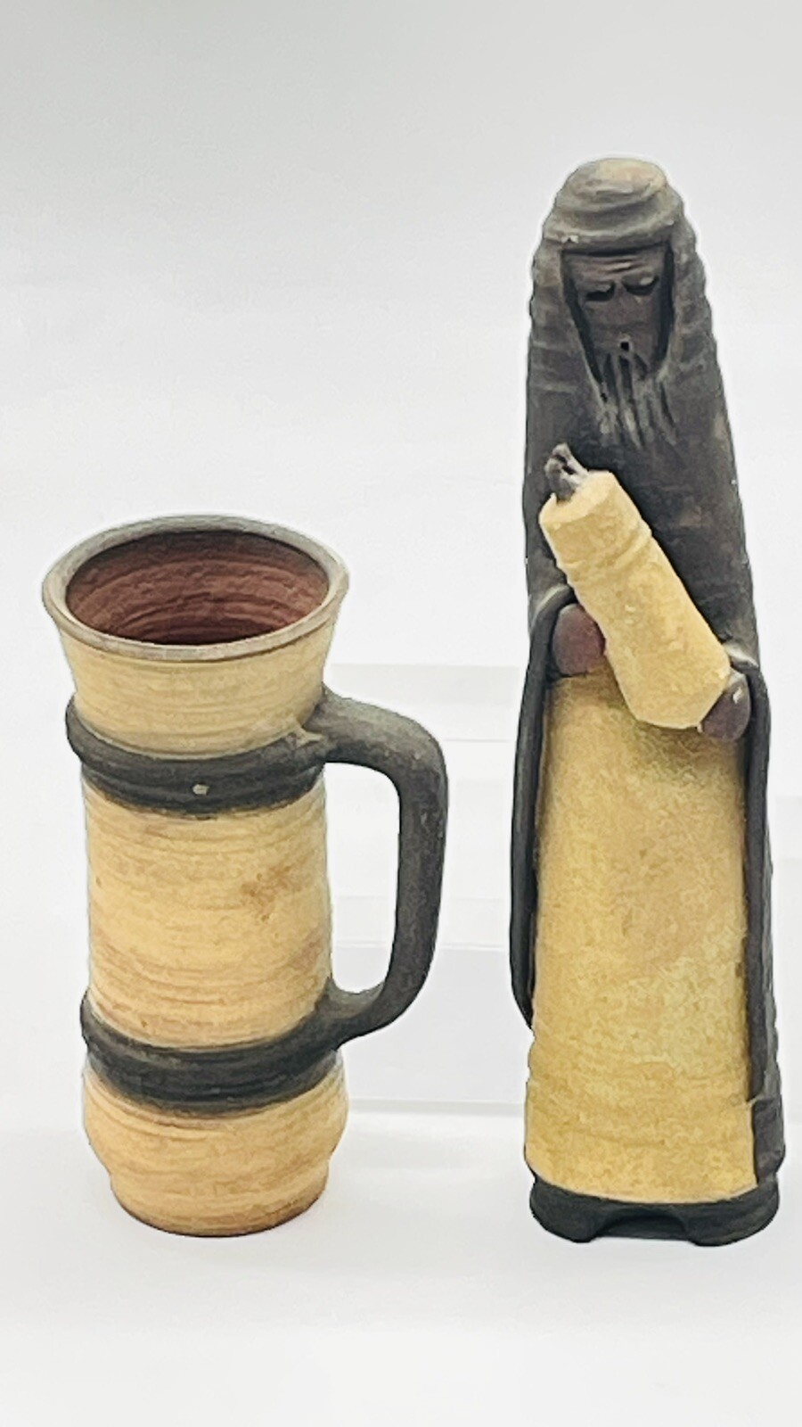 VTG Judaica Pottery Rabbi Torah Sculpture Israel~DAVID KALDERON + Vessel Judaism | eBay