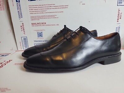 Allen Edmonds Berkeley Men's sz. 10 D Split Toe Black Leather Shoes ...