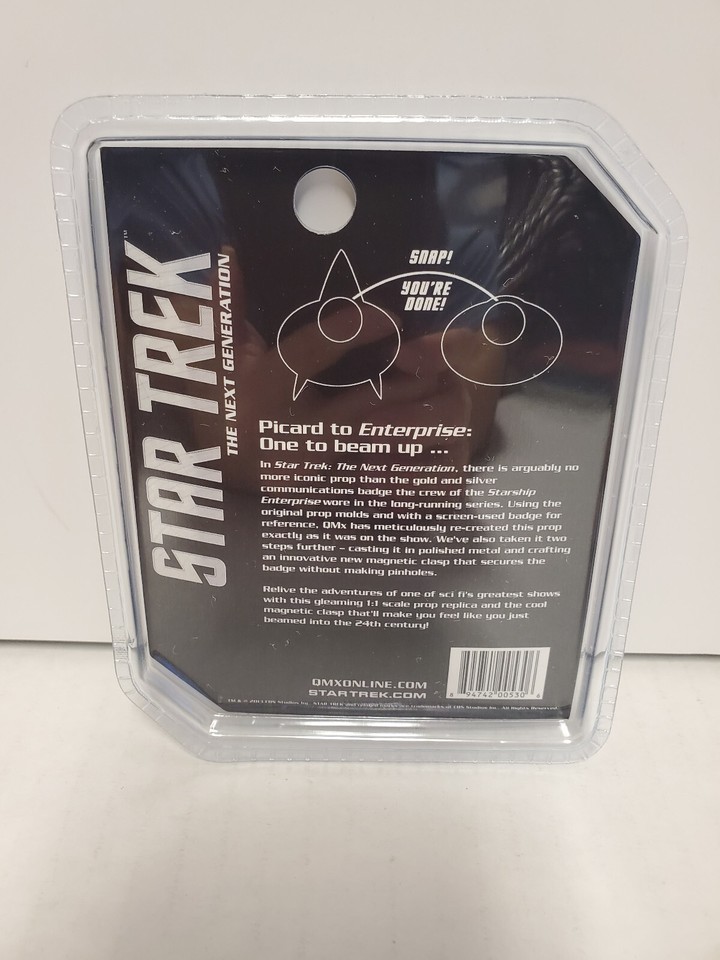 Star Trek The Next Generation Communications Badge Magnetic Clasp NEW ...