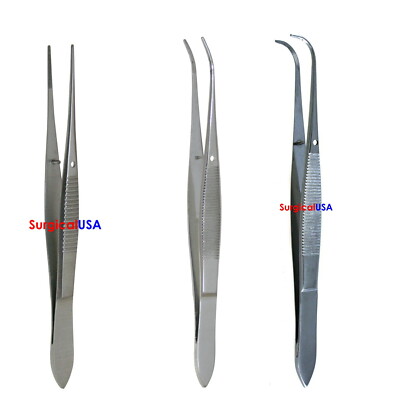 Iris Dressing Forceps Delicate Tip Assorted Type 3-Pack Ophthalmic ...