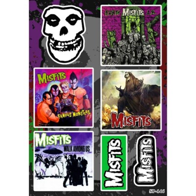 Misfits Album Covers Sticker Pack | Earth A.D./Wolfs Blood The Devil's ...
