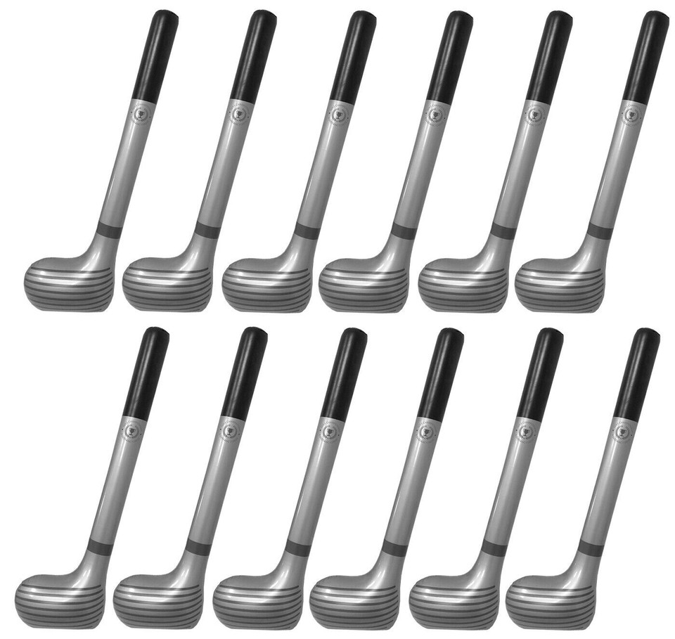 Inflatable GOLF CLUB 92cm Stag Prop Party Fancy Dress Iron Driver Fun ...