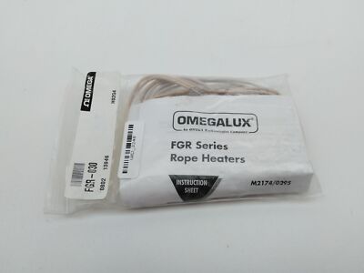 Omega FGR-030 Rope Heater 3-Foot, 125W, 120V, 483°C | eBay