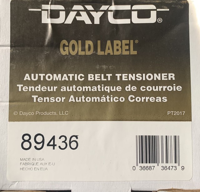 Accessory Drive Belt Tensioner Assembly Dayco 89436 for sale online | eBay