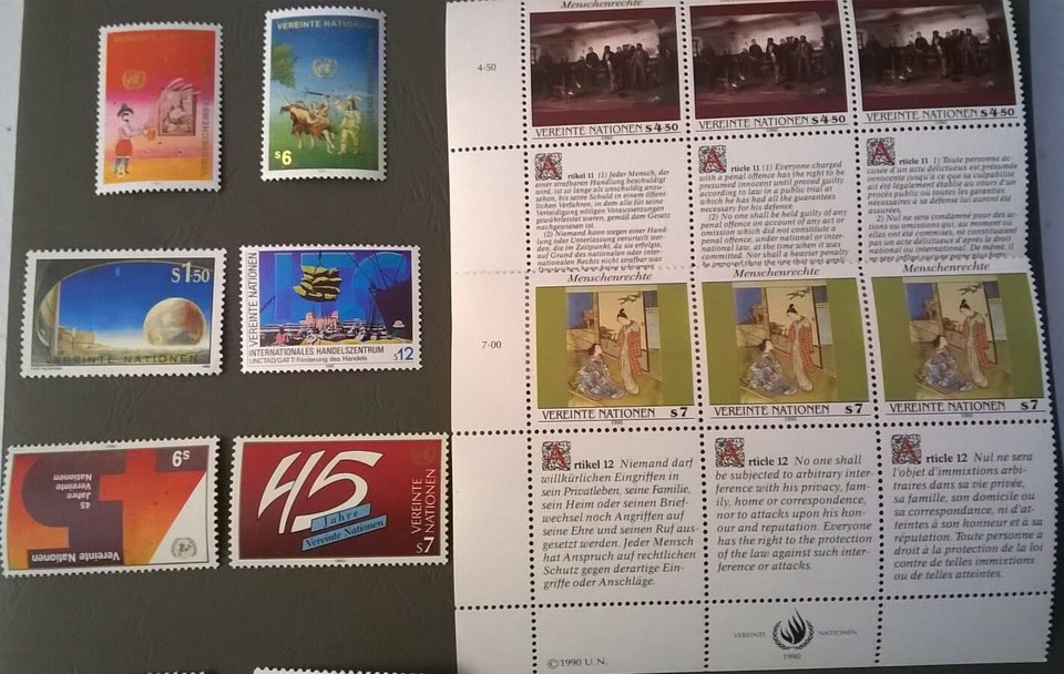 United Nations Stamps 1990 VIENNA UN SC 97-109 MNH Complete Year Set | eBay