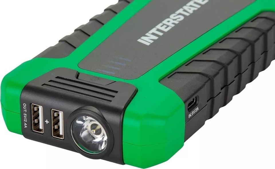 Interstate Batteries Jump Starter and Charger 12V 700A (8,000mAh, 8Ah ...