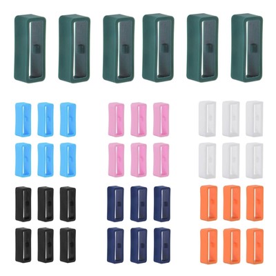 6PCS Watch Strap Loop Fastener Rings Rubber Watch Clasp 16mm | eBay