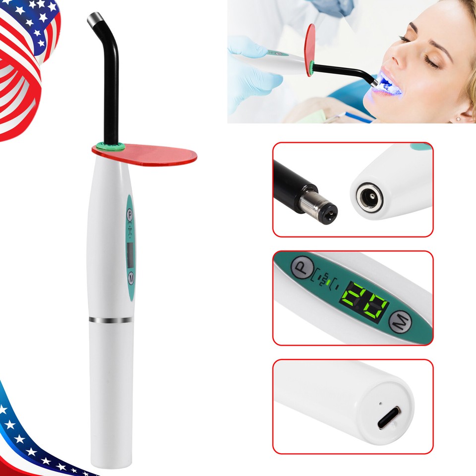 Dental Wireless Cordless LED Cure Curing Light Lamp 2000mw 5W Tool ...