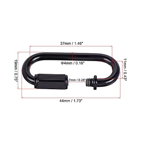 Chain Connectors 4mm Thick Quick Link Screw Lock Oval Clips For ...