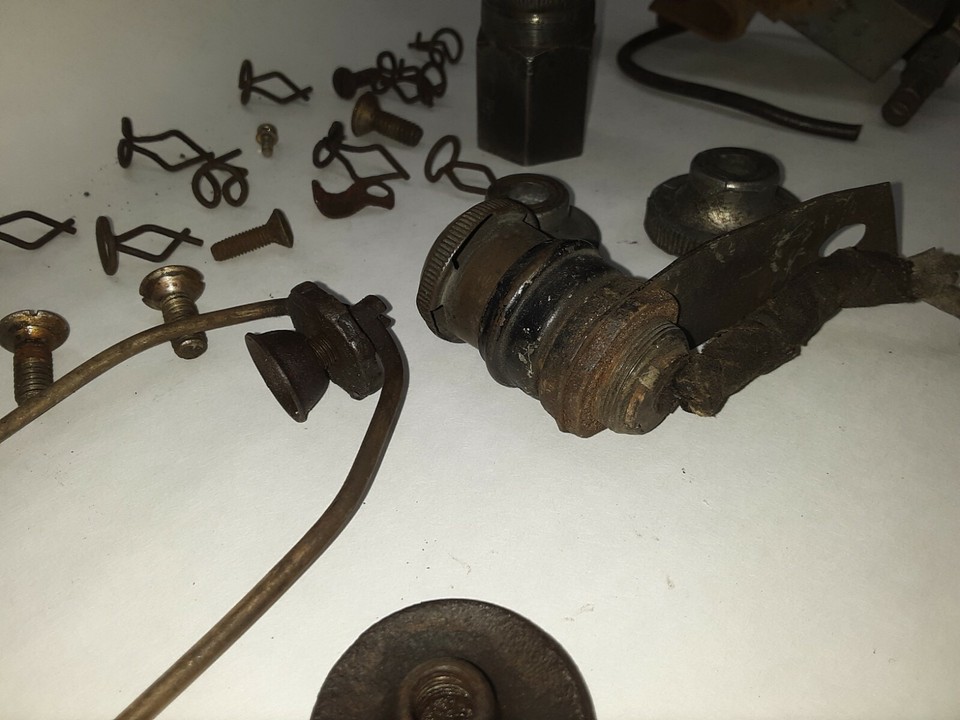 Model A Vintage Headlight Light Switch /Clips & Misc. Parts Original ...