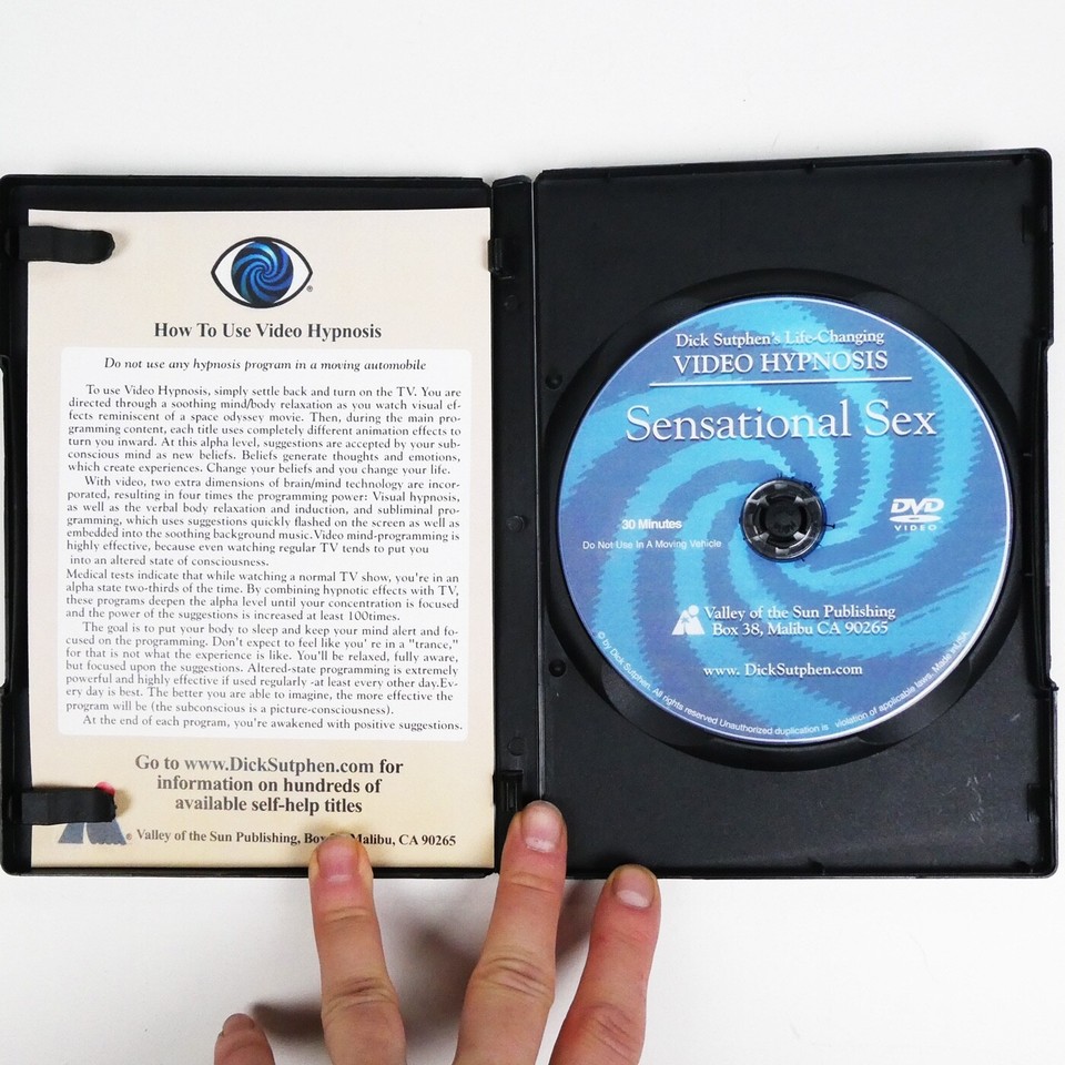 SENSATIONAL SEX VIDEO HYPNOSIS DVD Improve your sexual life Dick ...