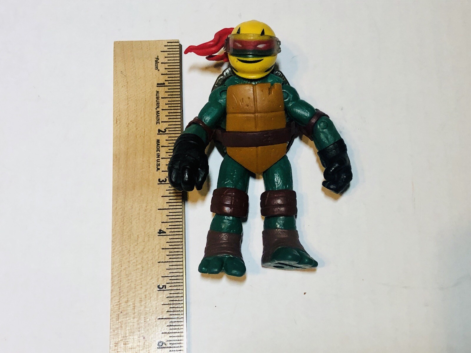 TMNT 2012 Raphael 5" Fig Ninja Stealth Bike Race Helmet Visor ...
