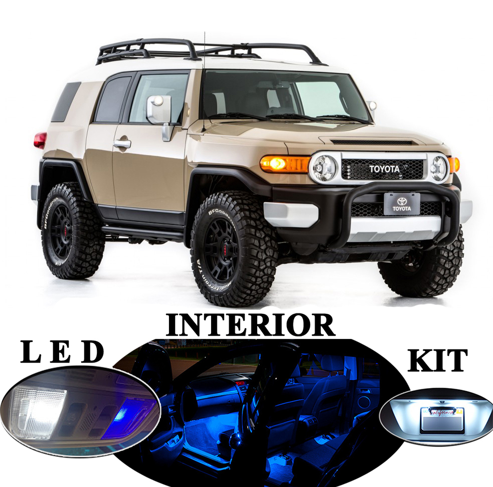LED Package - Interior + License Plate for Toyota FJ Cruiser ( 8 pieces ...