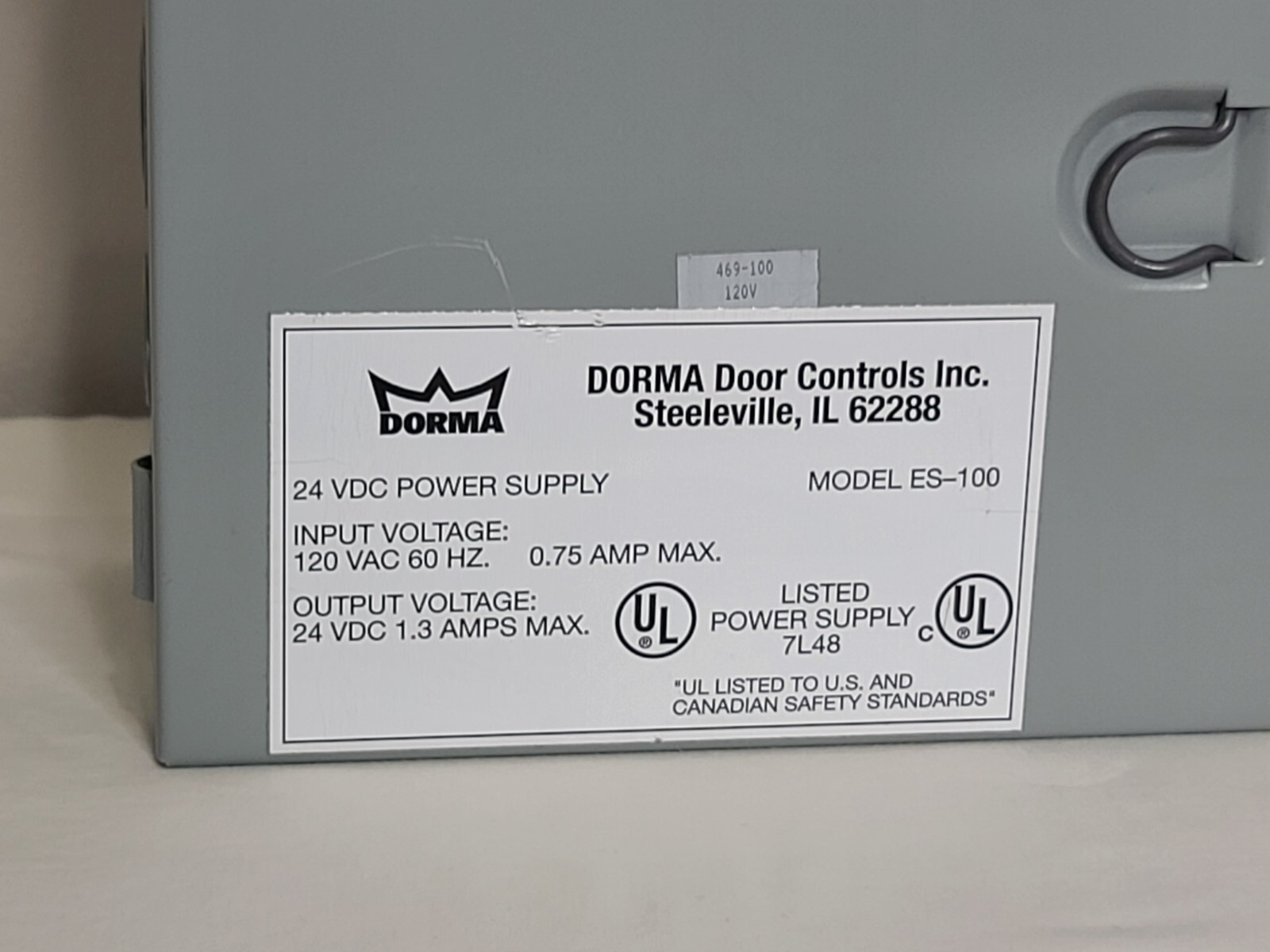 DORMA ES-100 24VDC Door Lock Power Supply in Enclosure ACCESS CONTROL ...