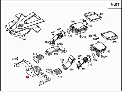 Genuine Cold Air Induction MERCEDES A205 C205 S205 W205 2055000155 | eBay