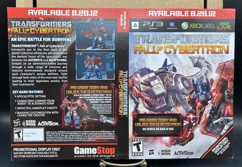 Transformers Fall Of Cybertron GameStop Promotional Display Only Store ...