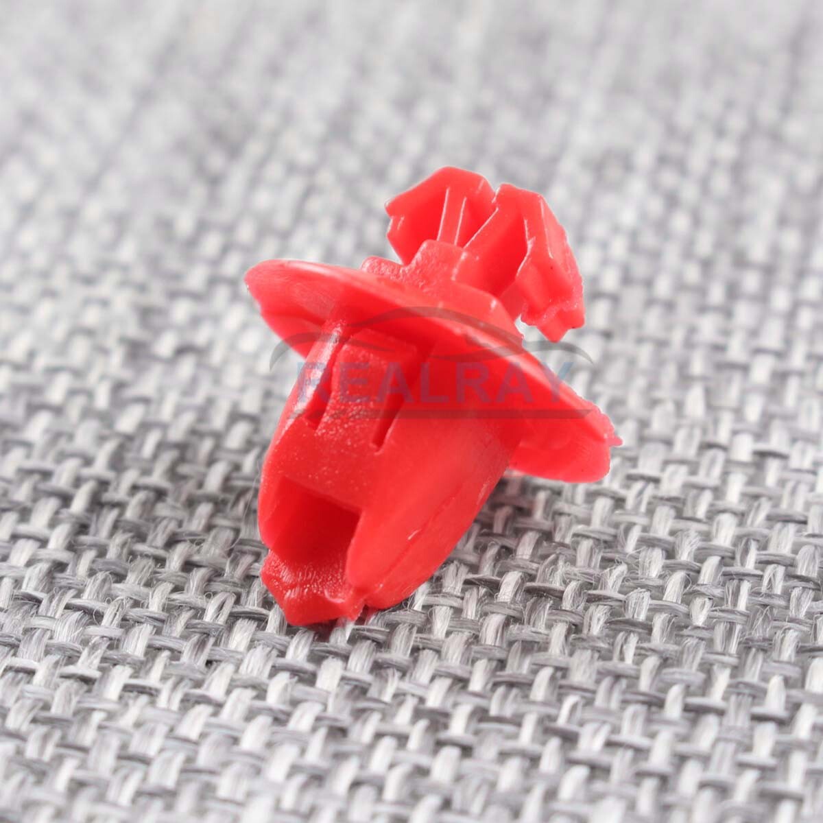 100 Red Mudguard Fender Flare Moulding Retainer Clips For Toyota ...