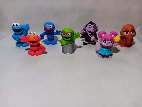 Sesame Street Workshop 2.5"-3" Figures Lot Of 7 Snuffleupagus Elmo ...