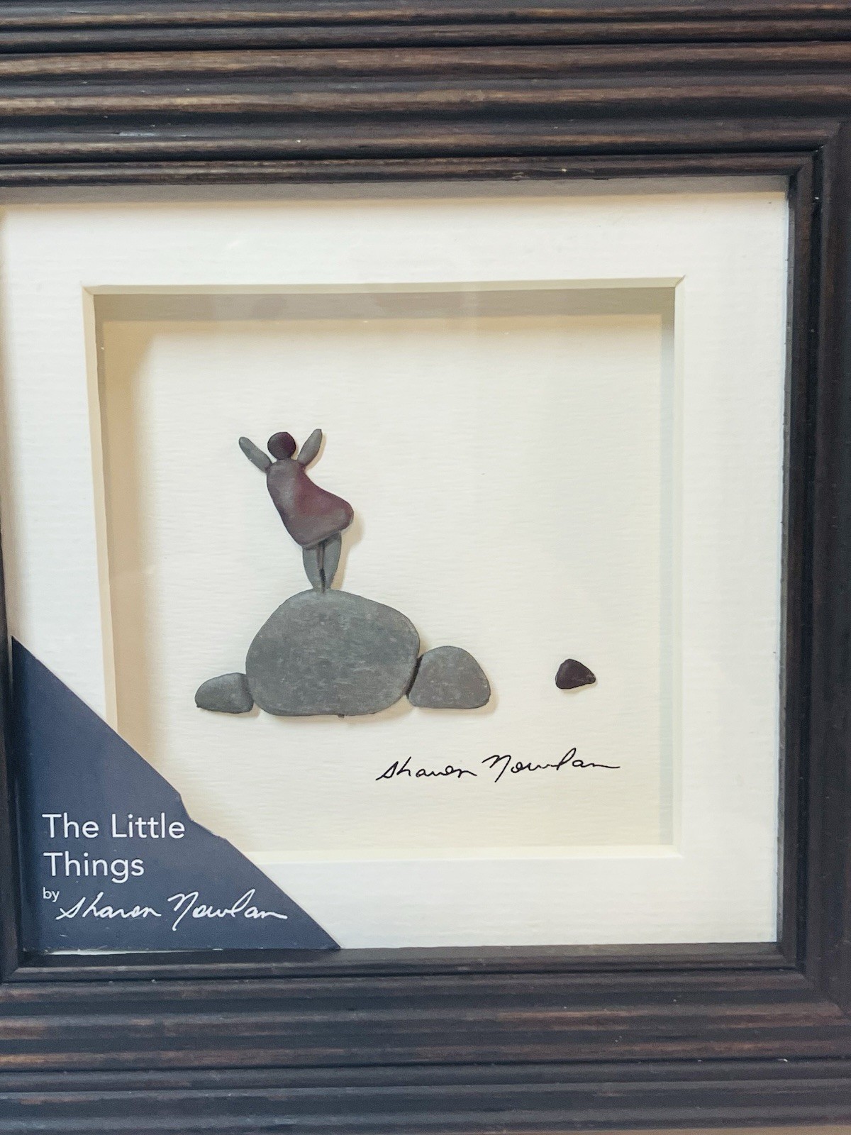Sharon Nowlan "The Little Things" Pebble Art Framed Art Picture NWT | eBay