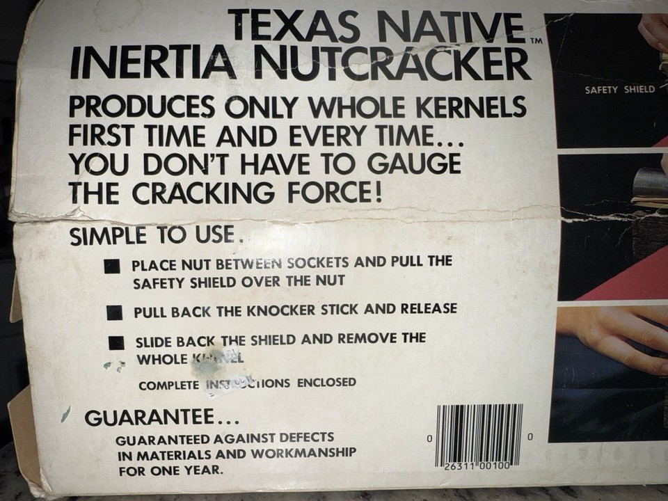 Vintage 70s Texas Native Inertia Nutcracker Apollo 13 Moon w/BOX ...