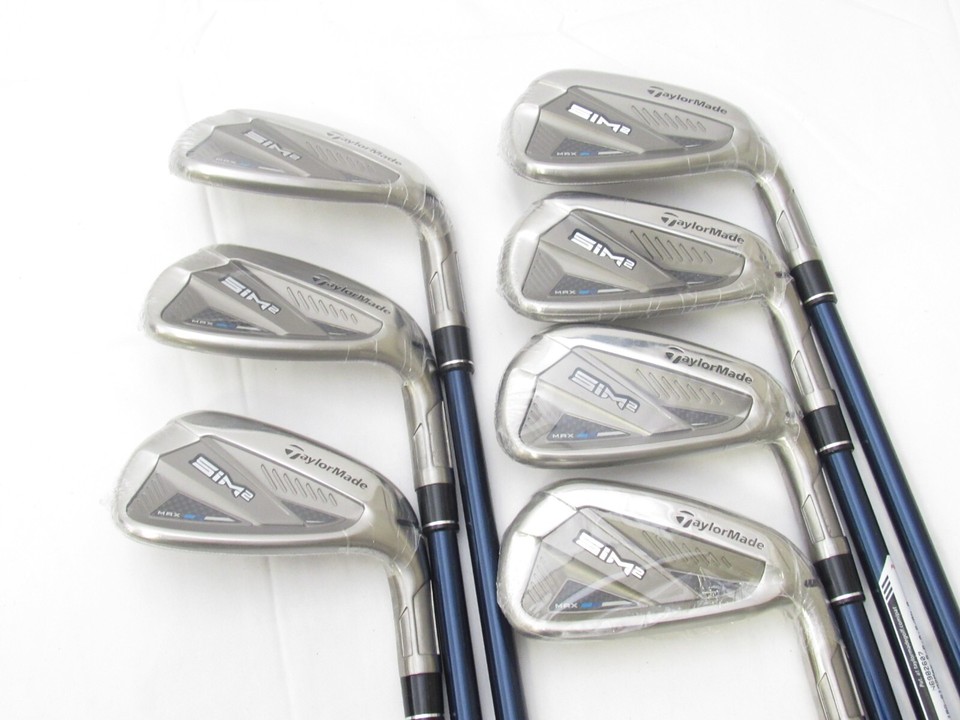 New TaylorMade SIM 2 Max Iron Set 5-AW Ventus Blue Regular Flex ...