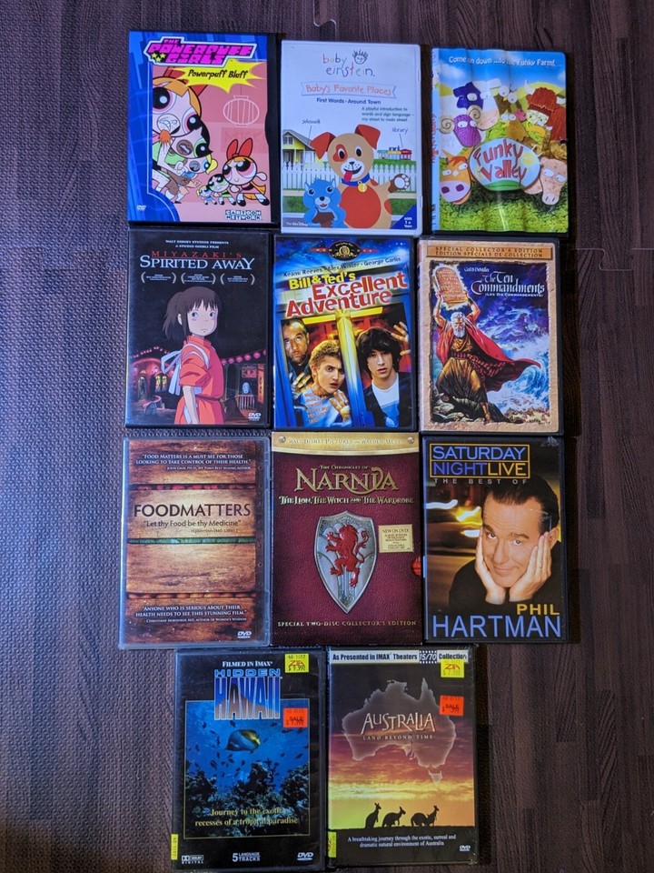LOT OF DVDs - VARIOUS CONDITIONS - SOME SEALED - Cheap DVDs - Kid DVDs ...