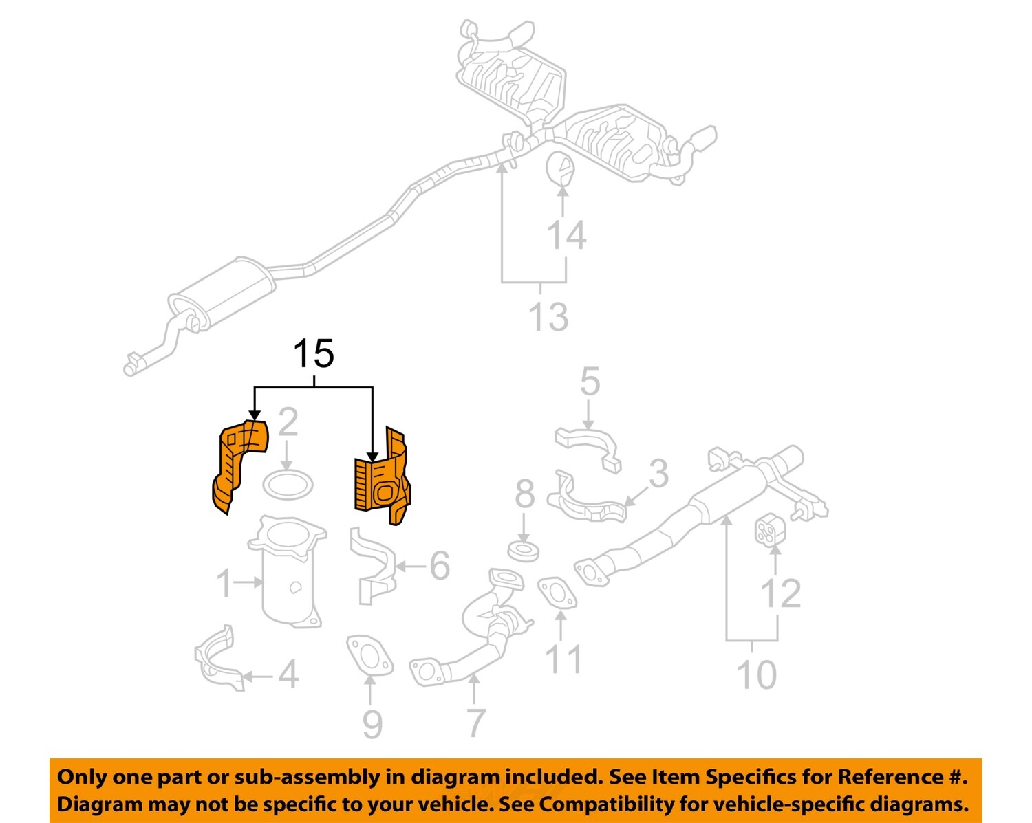 Genuine Ford Heat Shield 7T4Z-5E258-A for sale online | eBay