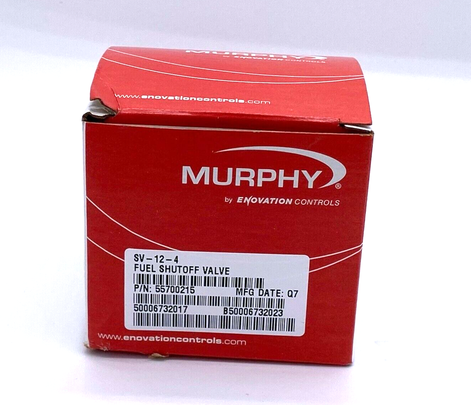Murphy by Enovation Controls SV-12-4 Diesel Fuel Shutoff Valve ...