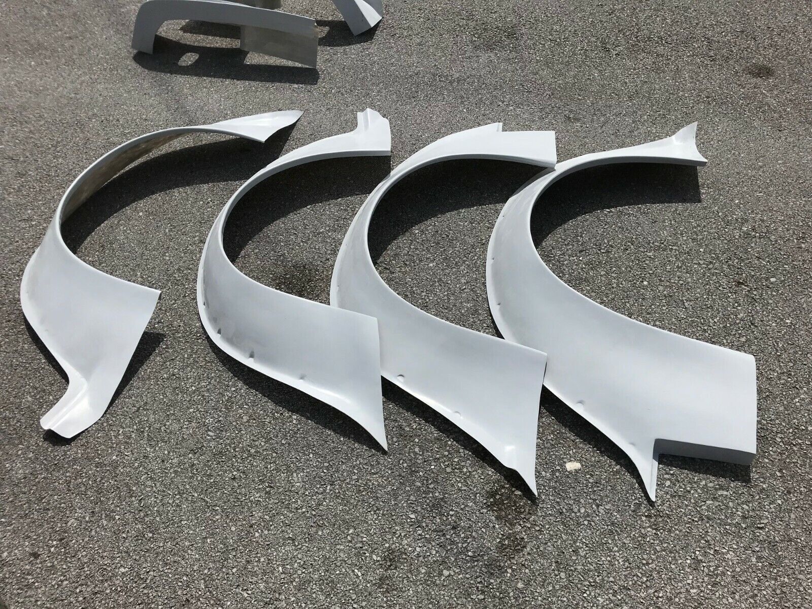 JDM works Fender Flares arch over chin lip spoiler fit Mazda RX7 SA22C ...