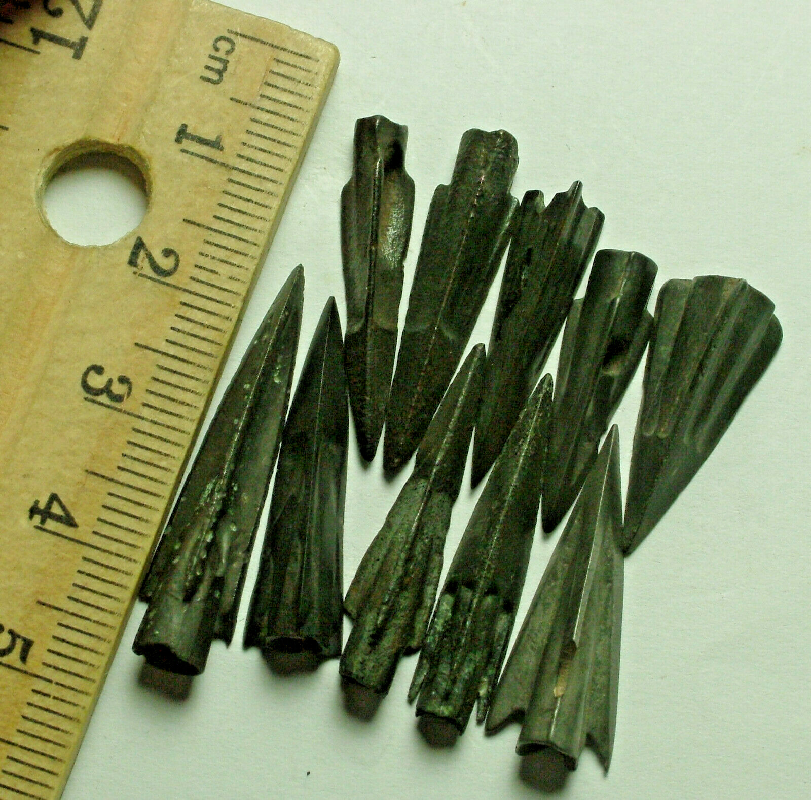 1 SUPERB Rare Genuine ancient bronze Celtic Scythian Greek trilobe ...