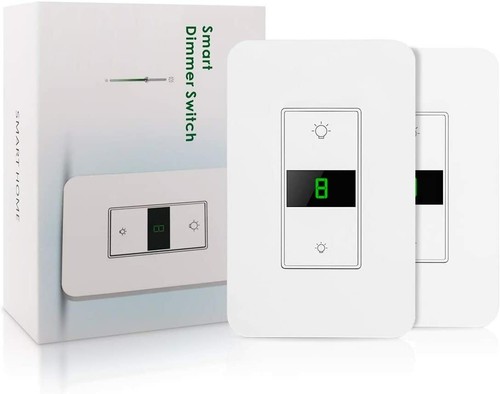 Smart Dimmer Light Switch works with alexa google home Neutral Wire ...