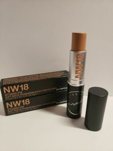MAC Studio Fix Soft Matte Foundation Stick Shade NW18 Full Size .31oz / 9g 773602556076| eBay