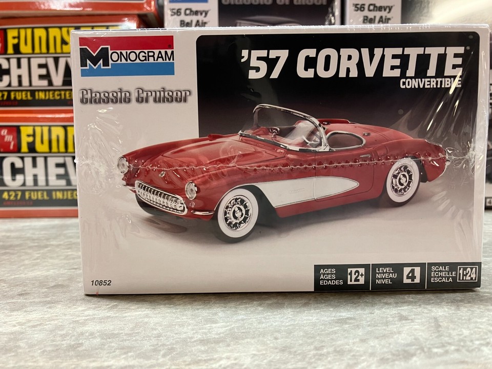 Monogram 1/24 scale 1957 Chevrolet Corvette model car kit | eBay