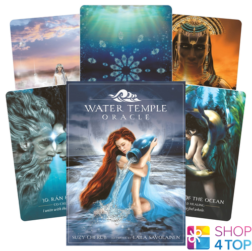 WATER TEMPLE ORACLE CARDS DECK BLUE ANGEL SUZY CHERUB ESOTERIC ...