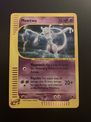 Pokémon Mewtwo Holo Expedition 20/165 2002 VG/EXC Shipping World Wide ...