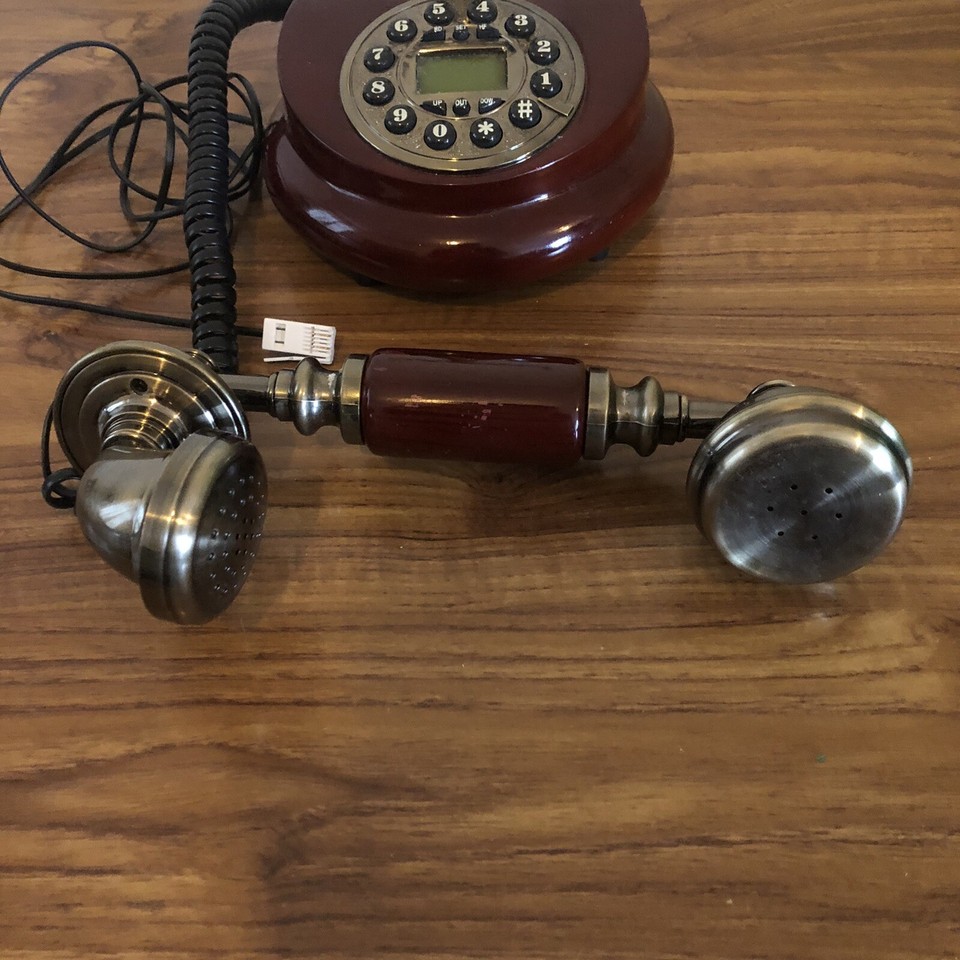 Retro Style Phone Vintage Phone/retro Telephone With Wood And Metal ...